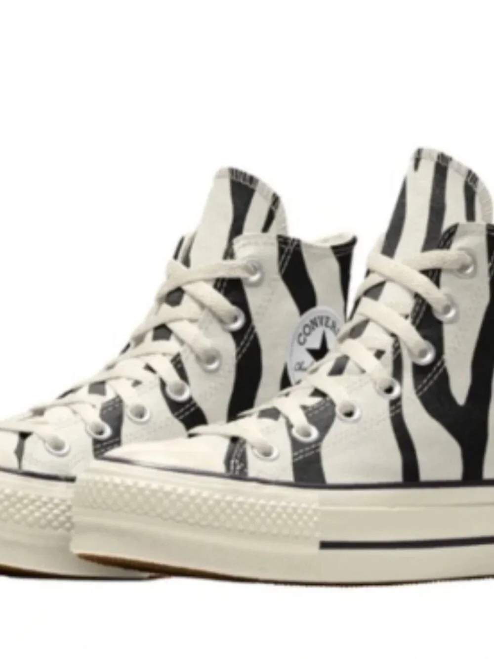 Converse | Shoes | Converse Black And White Zebra Hightop Platform ...
